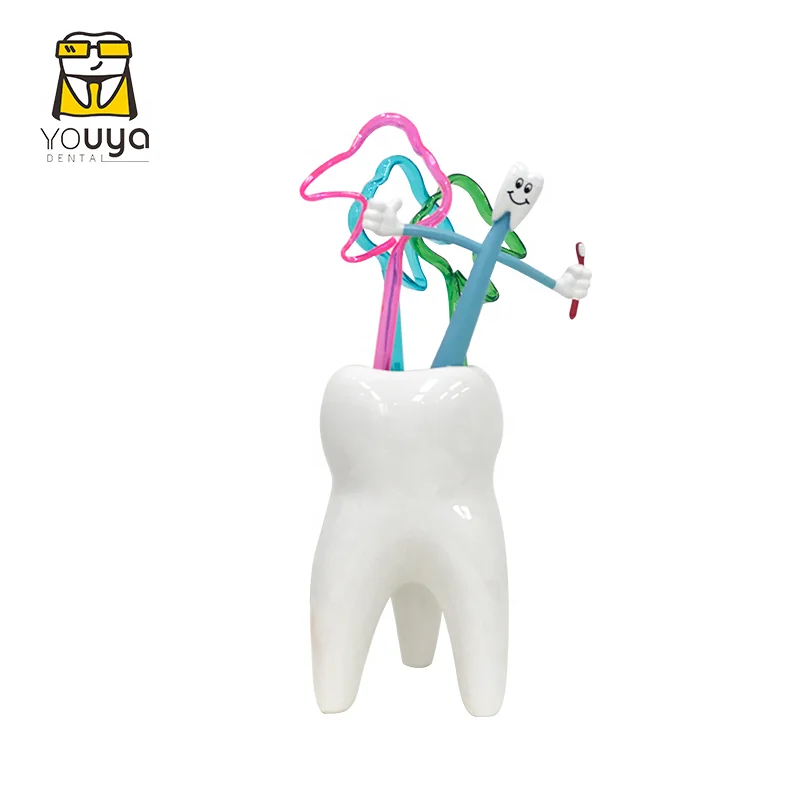 High Quality Ceramic Tooth Shape Pen Holder,Custom Pencil Holder - Buy ...