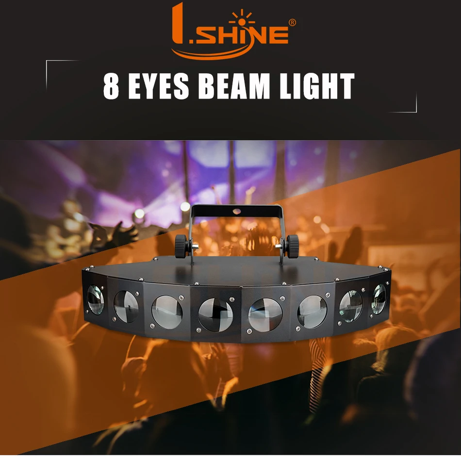 Dmx Led Scan Beam Moving Head Light 8 Eyes Beam Light For Disco Dj Bar ...