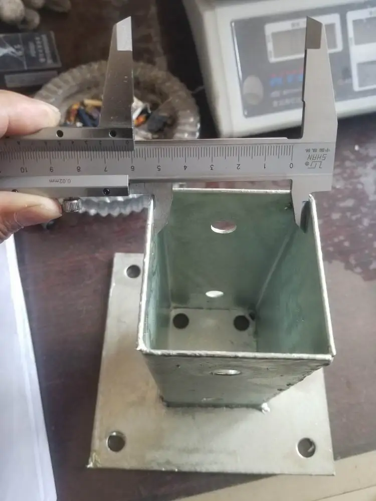 Galvanized Anchor Base Plate - Durable Support for Fencing