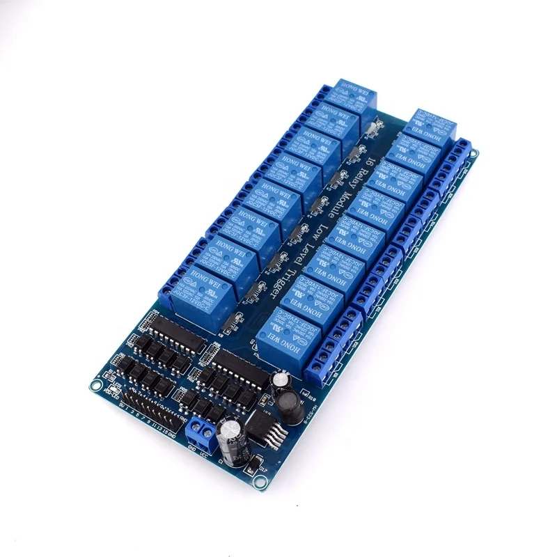 #523A 16 channel relay module 12V controller board Electronic module ...