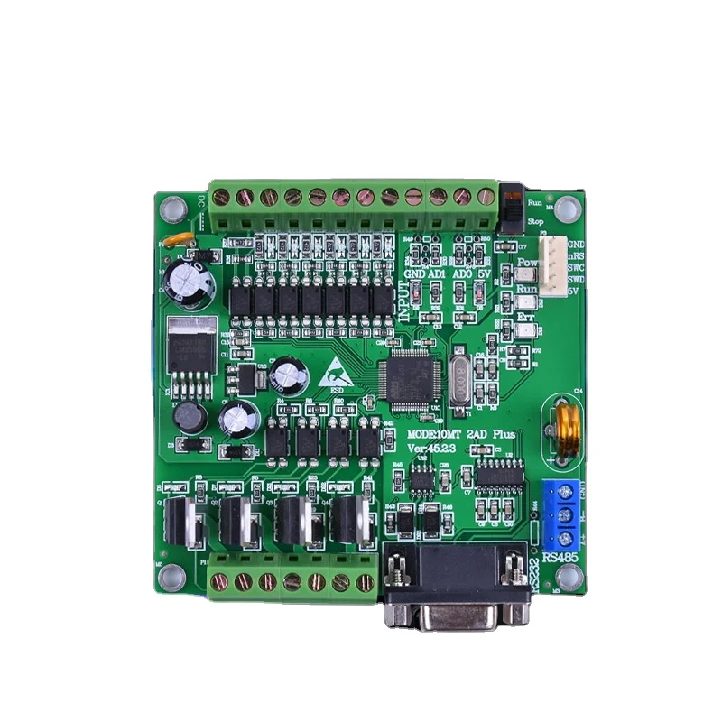 Plc Fx2n 10mt Stm32 Mcu6入力4トランジスタ出力2 Adモジュール0-10v内蔵バッテリーrtcモーターコントローラー ...