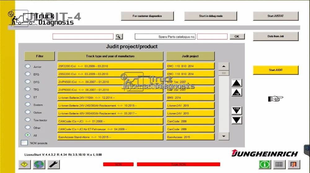 Forklift Diagnostic Tools - Jungheinrich Judit Scanner Kit