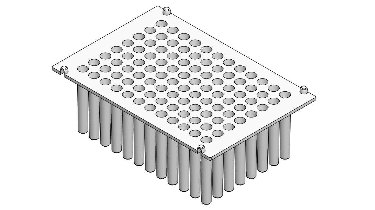 Lab Supplies 96-well Magnet Tip Comb For 2.2ml 96 Deep Well Plate ...