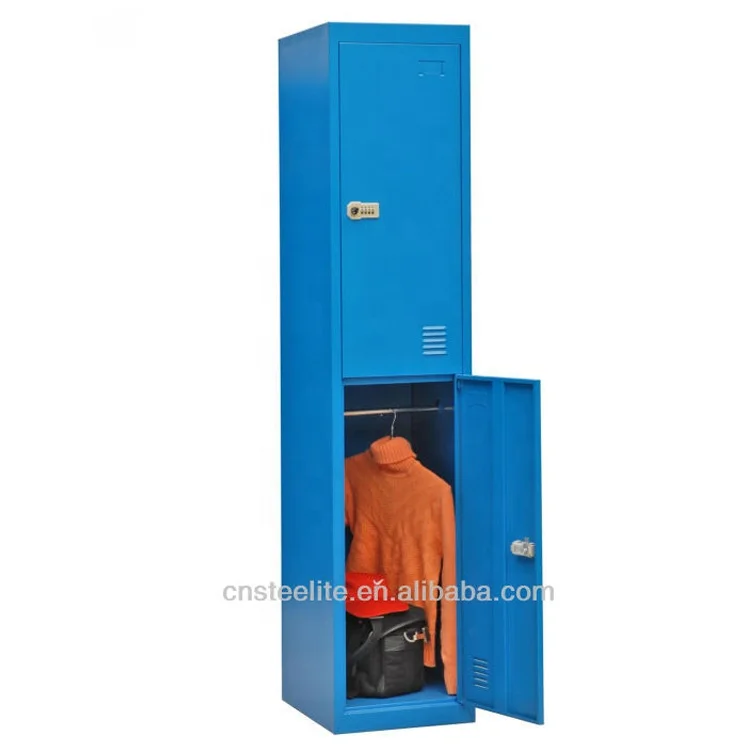 2 Door Clothing Steel Locker Wardrobe - Versatile Storage