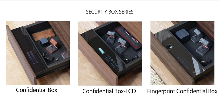 Security Confidential Box-LCD Touch LCD display Password Unlocking ...