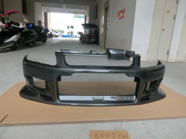 For Evo 7 C-west Style Carbon Fiber Front Bumper Cf - Buy For Evo 7 ...