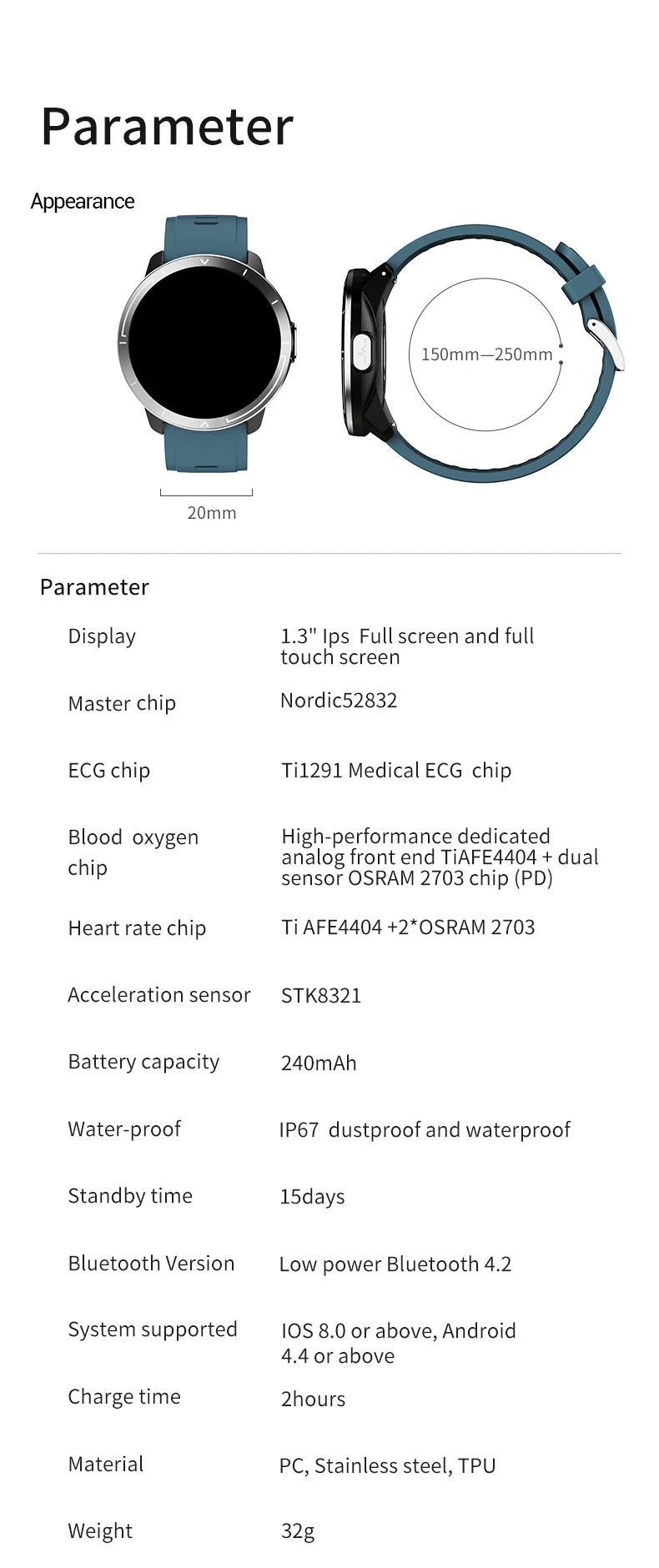 M18 Plus Smart Watch 2021 Body Temperature Smartwatch ECG PPG Accurate ...