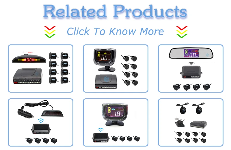 Universal Waterproof Lcd Parking Sensor System & 8 Sensors Reverse ...