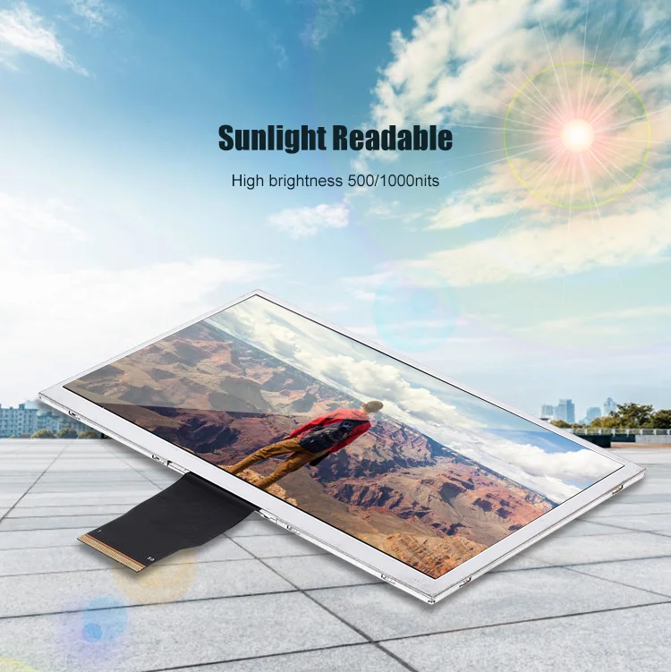 7 inch 1024x600 IPS LVDS interface 1000nits sunlight readable screen| Alibaba.com