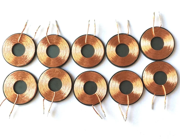 Induction Coil QI Wireless Charger Transmitter Coil With MnZN Ferrite ...