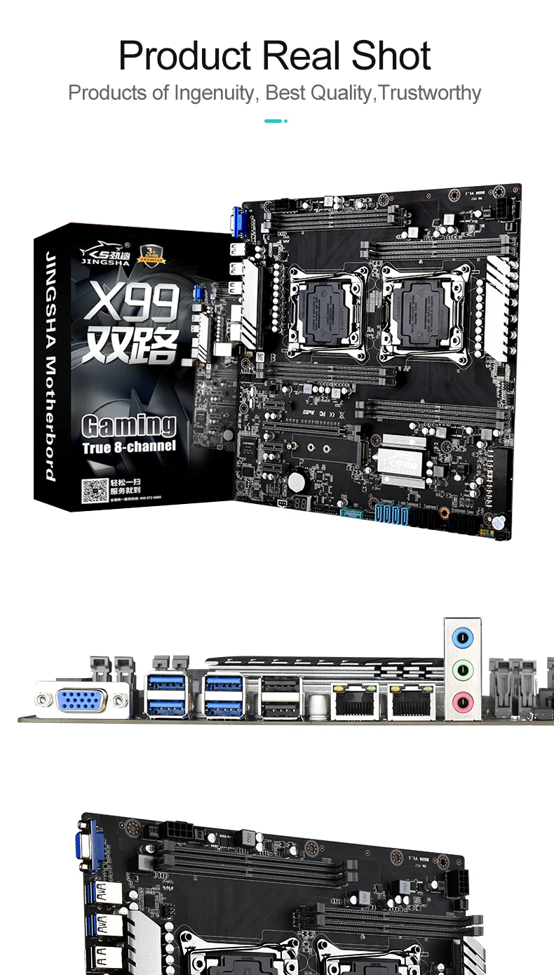 Jingsha Godlike X99 2011v3 Dual Sockets Server Motherboard With Octa ...