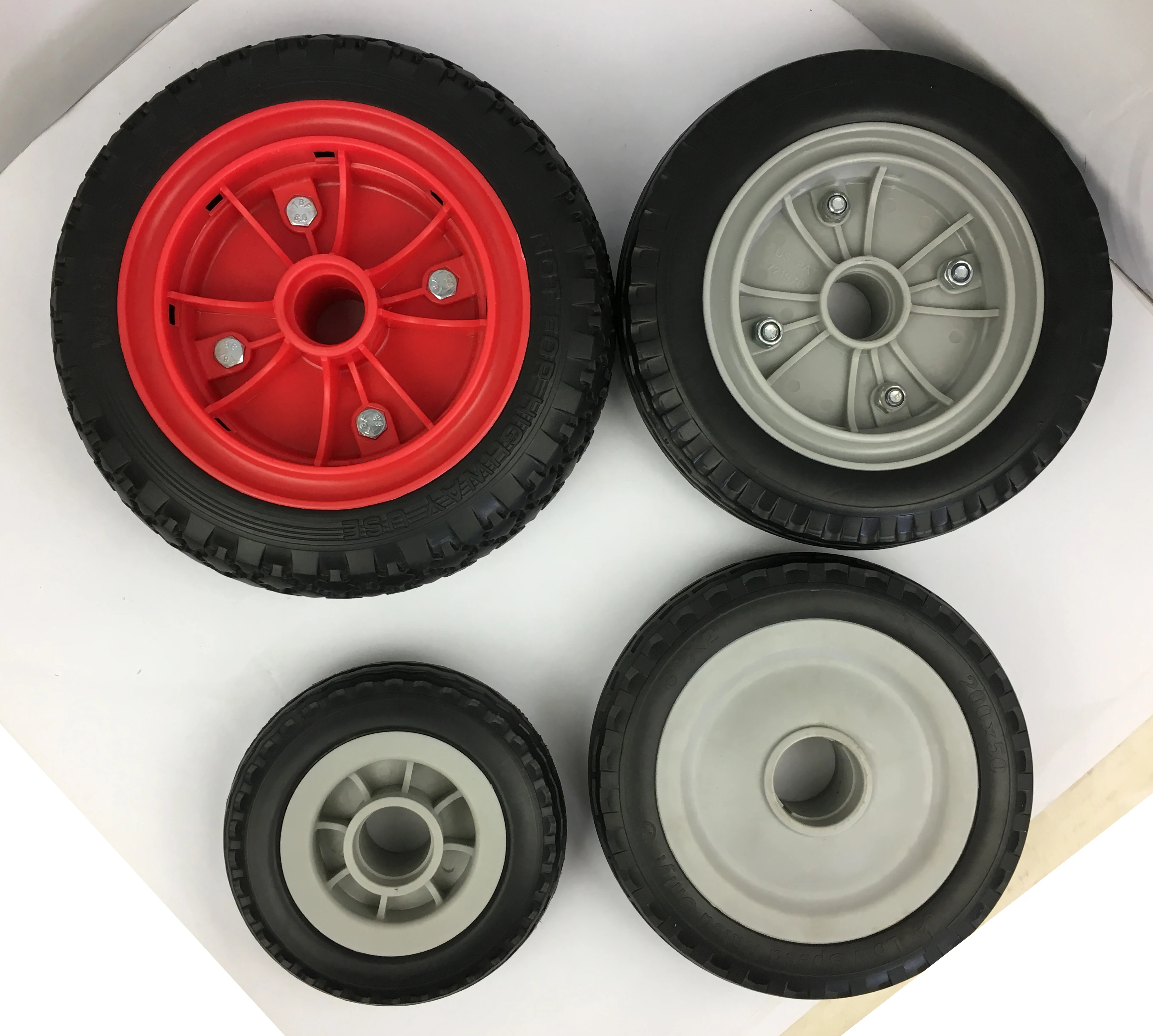 10inch Truck Trolley Cart Wheel With Solid Rubber Tire - Buy Solid ...