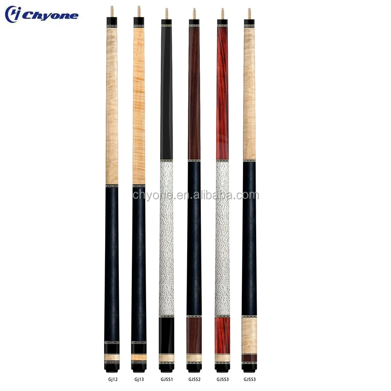 Colorful Strip Design Spliced Curly Maple Wood Cue Stick