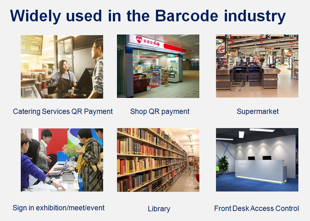 Desktop USB QR Code Reader with Bluetooth 1D 2D Scanner