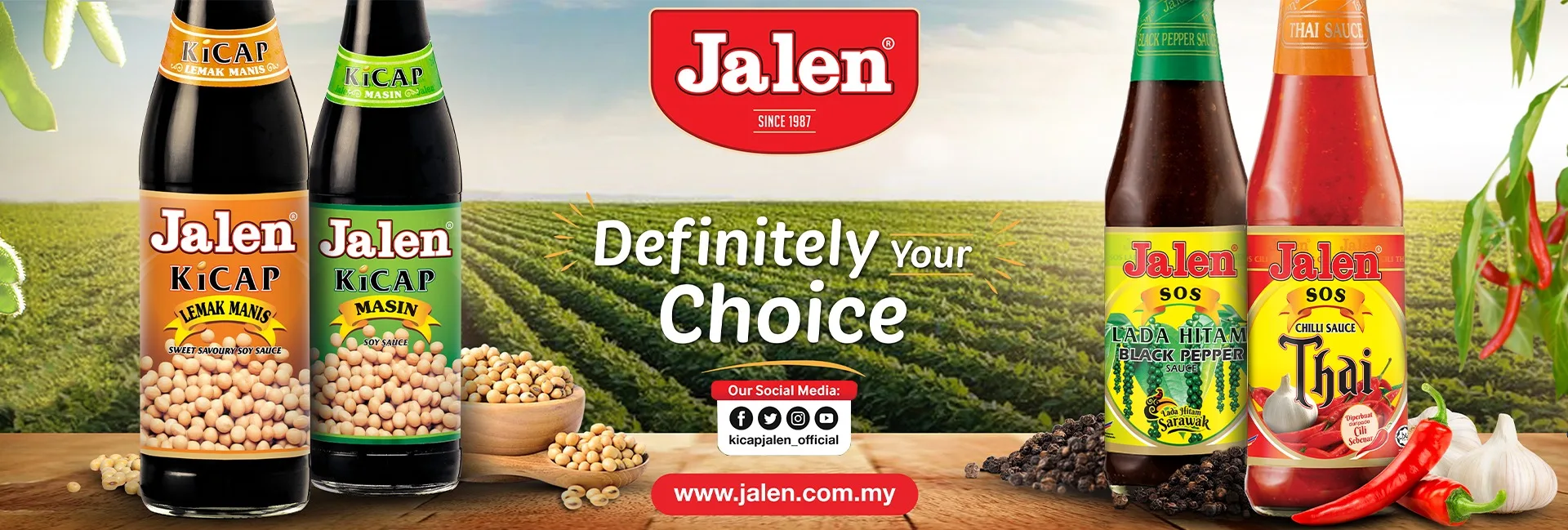JALEN SDN. BHD. - SOYA SAUCE, CHILLI SAUCE