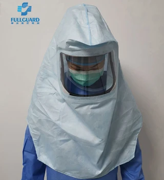 Disposable Surgical Hood Face Shield And Surgical Toga For Clinic ...