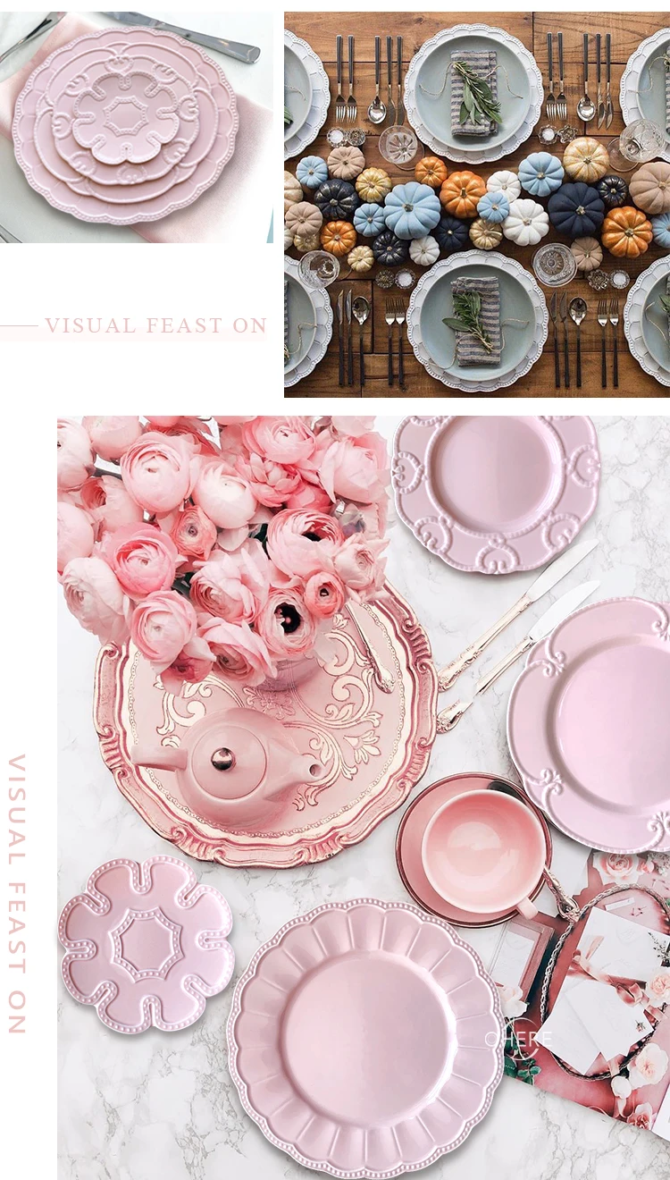 Ohere Bulk Serving Plates - High Quality Porcelain Dishes