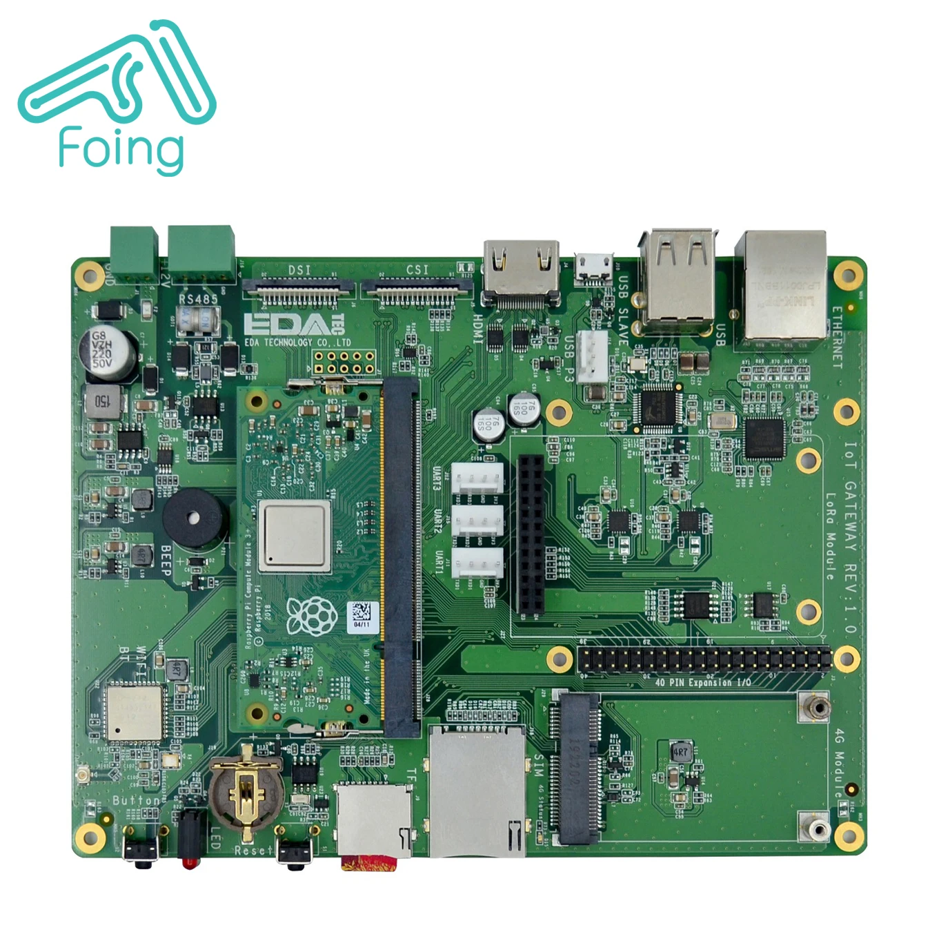 4G support Raspberry Pi COMPUTE IOT GATEWAY lora gateway ED-IOT GATEWAY ...