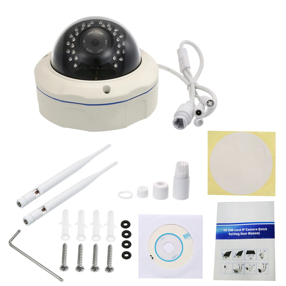 Security IP Dome CCTV Camera with 3G 4G SIM Card - Joneytech