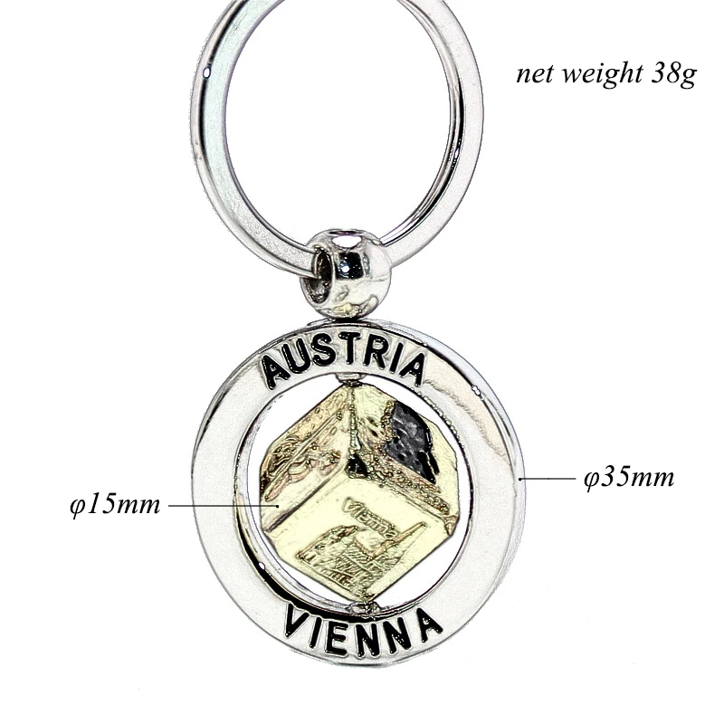 Austria Customized Souvenir Vienna Keyring - Ageo Toy