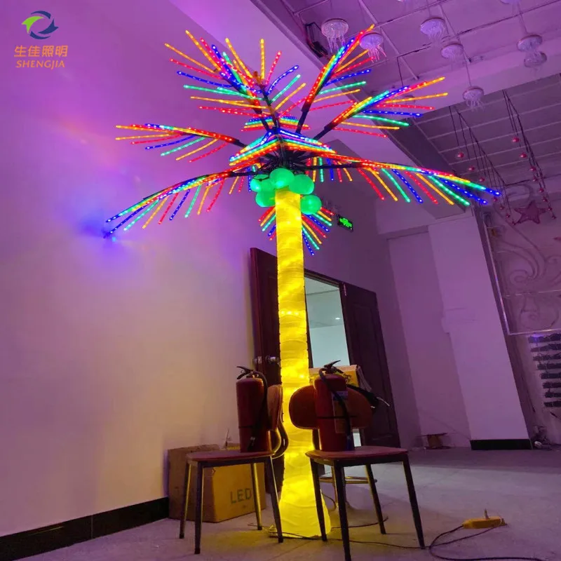 Shengjia LED RGB Coconut Palm Tree Lights for Holiday Decor