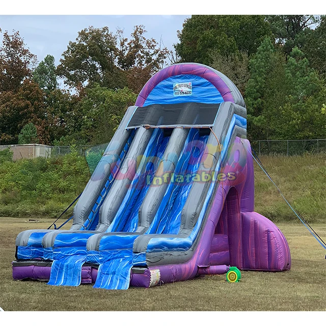 Commercial Purple Water Slide Tree Adult Rental Inflatable Slide ...