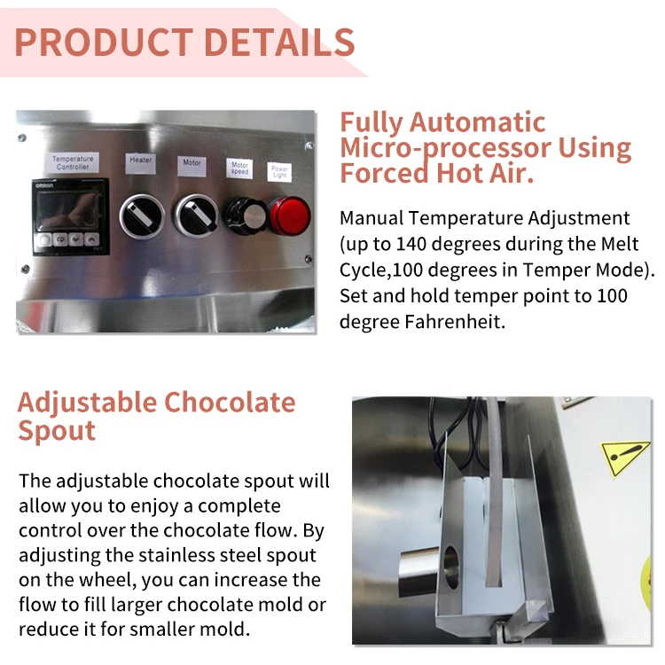 8KG Chocolate Tempering Machine - Easy to Operate