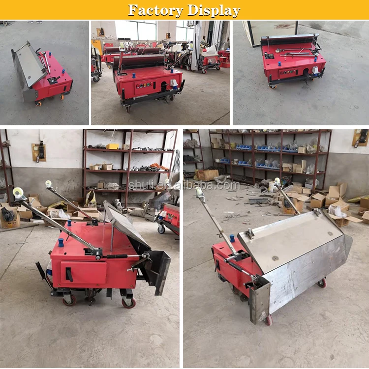 Stainless Steel Automatic Rendering Machine Wall Painting Machine Plastering Machines For Sale ...