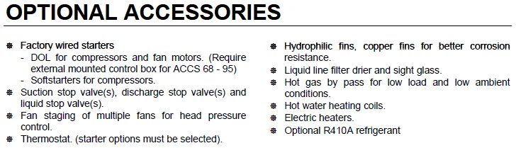 Dunham Bush 50/60 Hz ACCS Air Cooled Split System Rooftop Unit