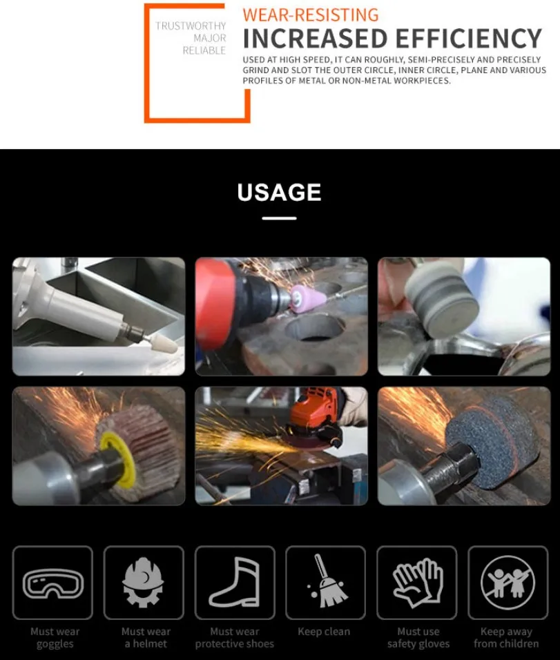 Abrasivos Ceramic Grinding Head - Emery Stone for Metal