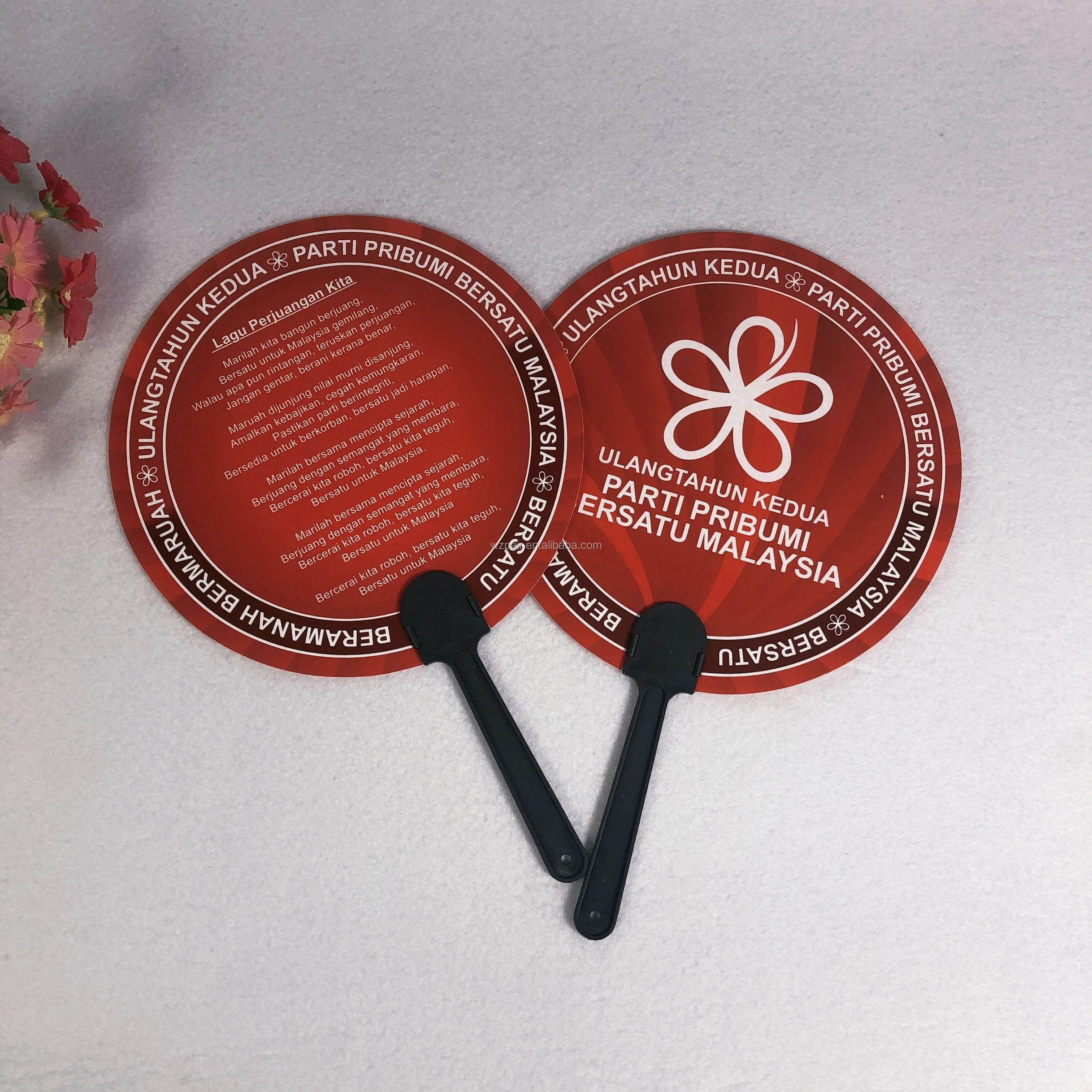 Promotional Handle Pp Plastic Hand Fan - Buy Palstic Fan,Pp Fan,Handle ...