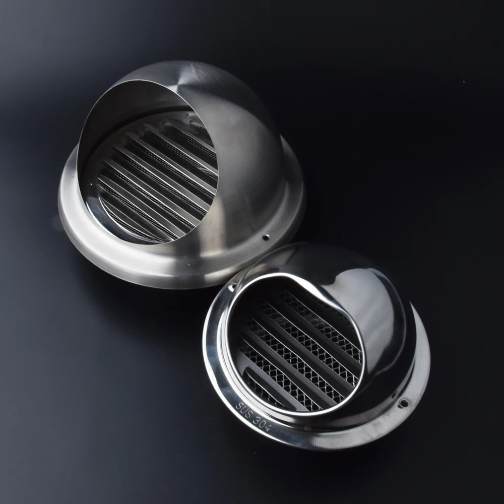 Air Vent Hood Cover Wall Outlet Stainless Steel 304 Ventilation Kitchen ...