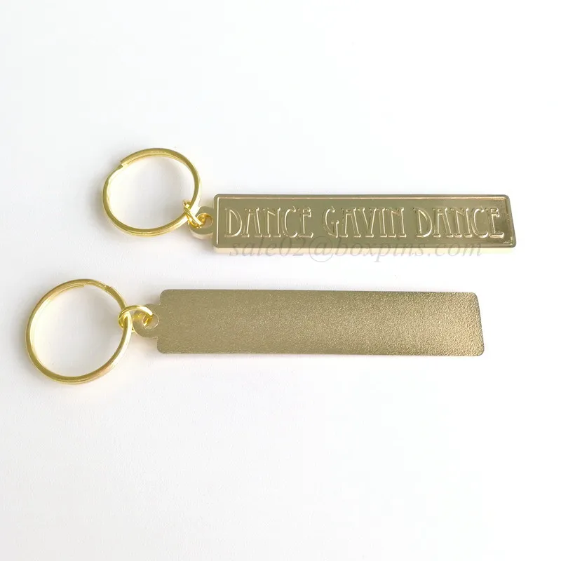 Promotional Souvenir Metal Blank Plain Gold Plated Custom Rectangle ...