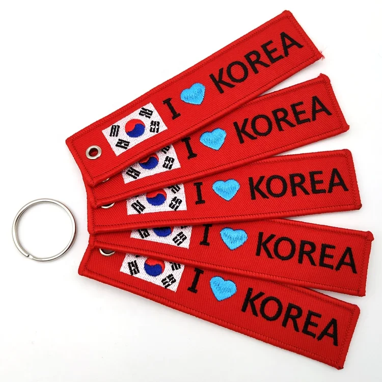 Fabric Tags Jeans Hangtag Assorted Keychains Custom Women Keychain ...