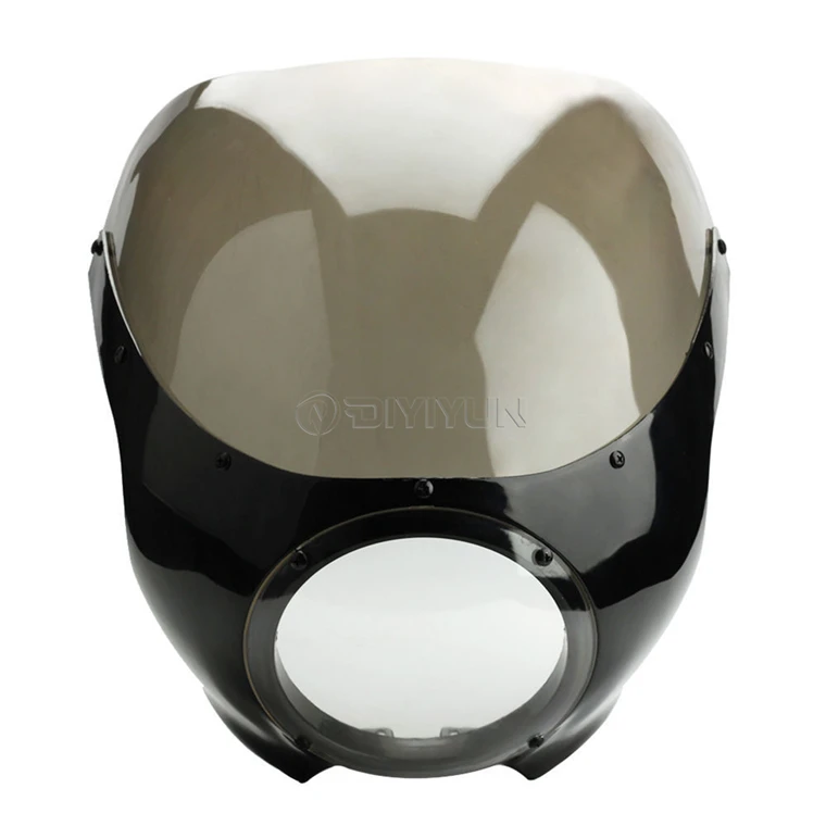 Universal Retro Cafe Racer Front Windshield Windscreen Motorcycle ...