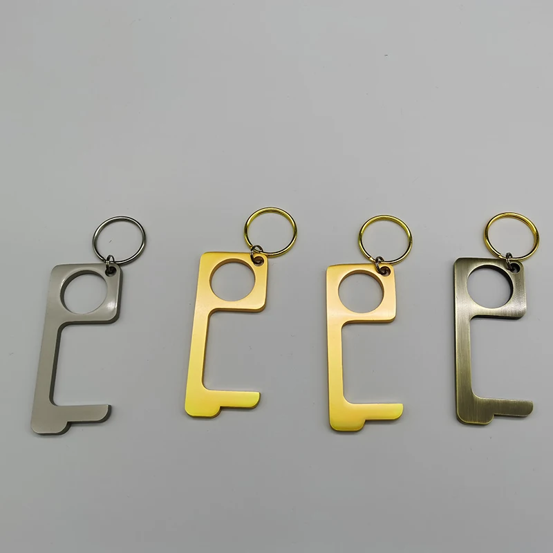 Factory No Touch Hygiene Metal Door Opener Keychains - Buy Door Opener ...