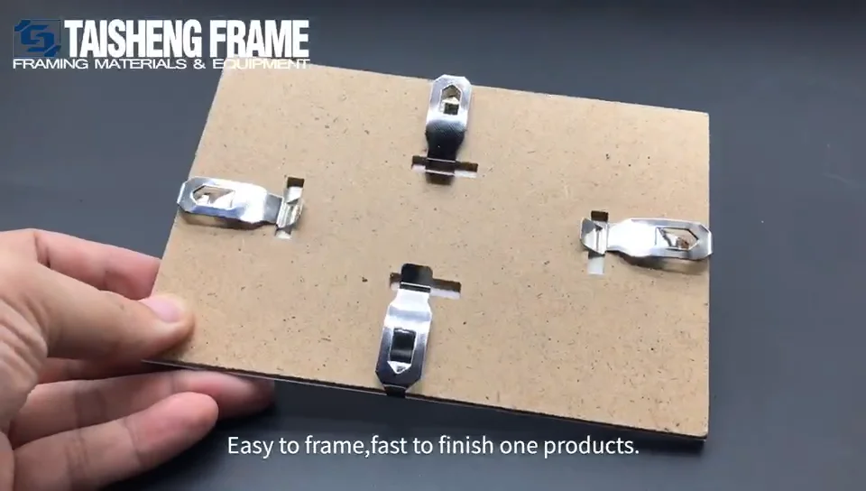 Decorative Picture Frame Hanging Hardware Clip 10mm Frameless Spring ...