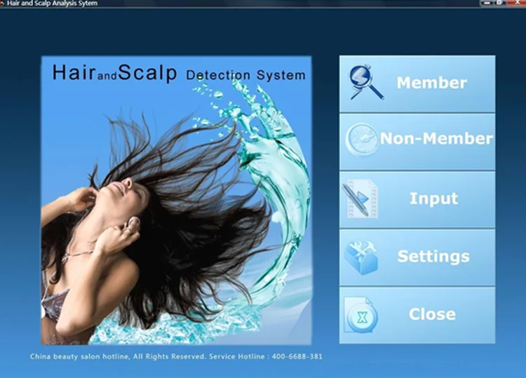 Big Screen Hair Scalp Scope Machine - Portable & Analytical