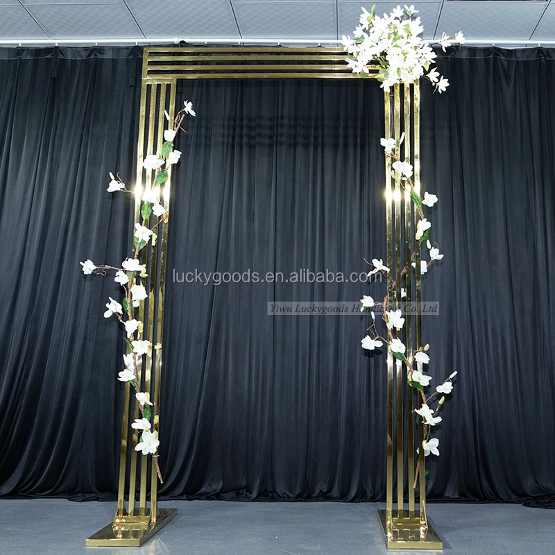 Custom Made Gold Square Shape Stainless Steel Metal Arch