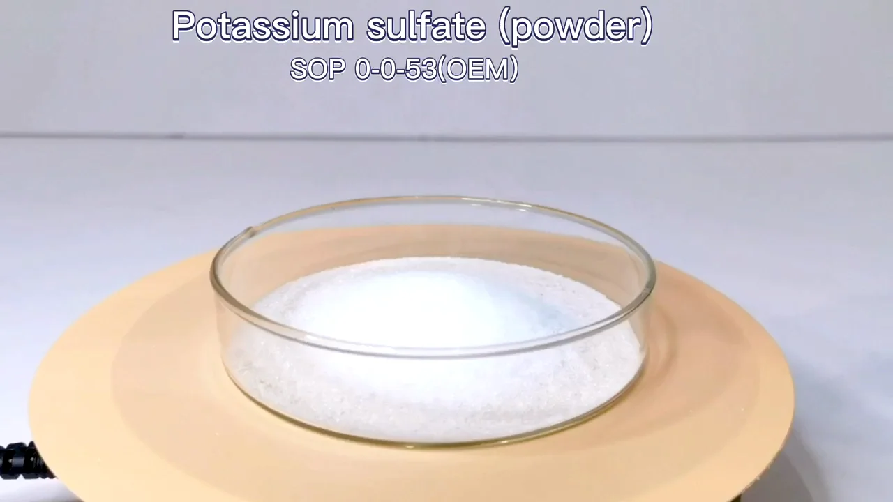 Water Soluble Potassium Sulfate 52% Fertilizer Sop 0-0-52 - Buy ...