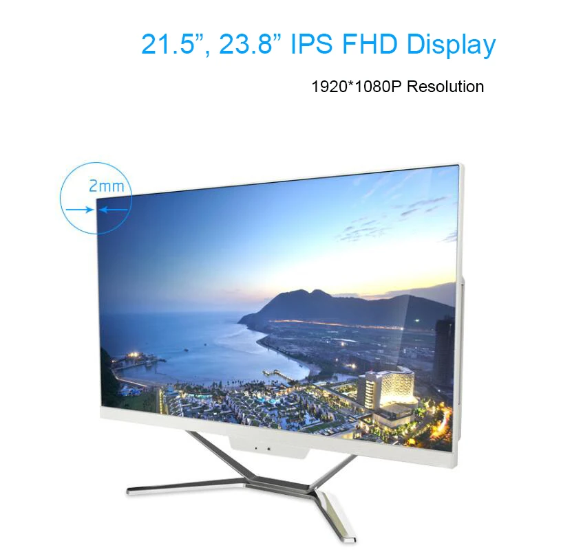 22 Inch Screen Computer All In One Monitor Vesa Compatible Core I7 8va ...