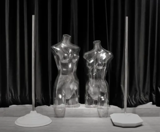 Modern Mannequin Transparent Clear Women Female Body Plastic For Sale ...