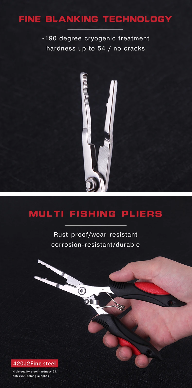 Atisen Multifunctional Fine Blanking Non-slip Outdoor Fishing Tools ...