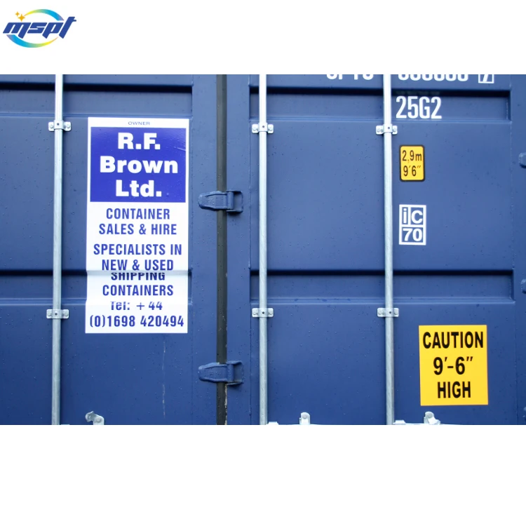 Weatherproof Adhesive Vinyl Labels For Tank Container Outdoor Use 5-8 ...