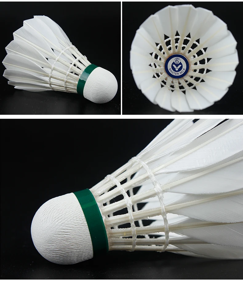 Victor MASTER No.6 Goose Feather Badminton Shuttlecock - 12pcs/Dozen OEM