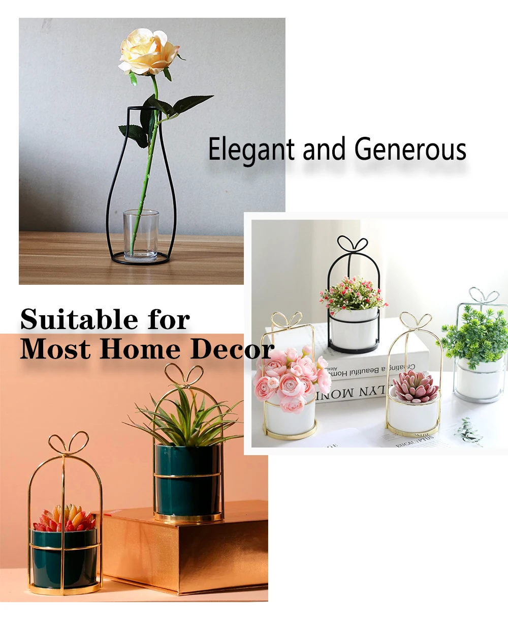 Simple Modern Iron Plant Stand Green Plant Veranda Flower Stand Outdoor ...