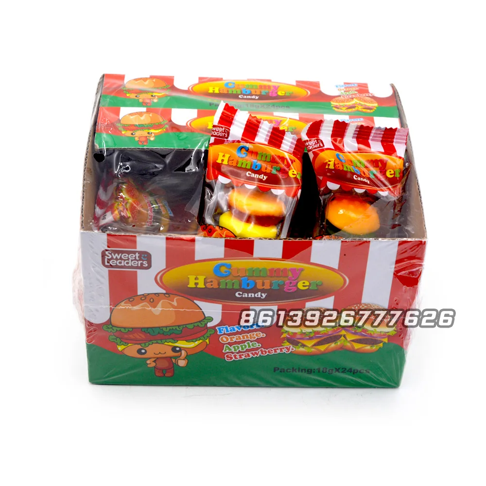 Hamburger Lollipop Gummy Hamburger Gummy Stick Burger Pop - Buy ...