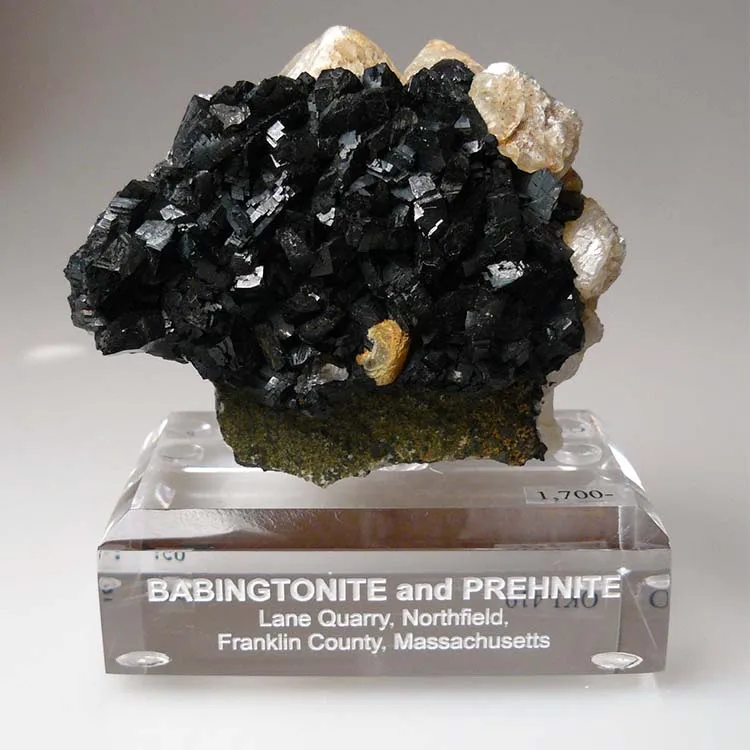 Museum Quality Polished Square Beveled Mineral Block Custom Engraved ...