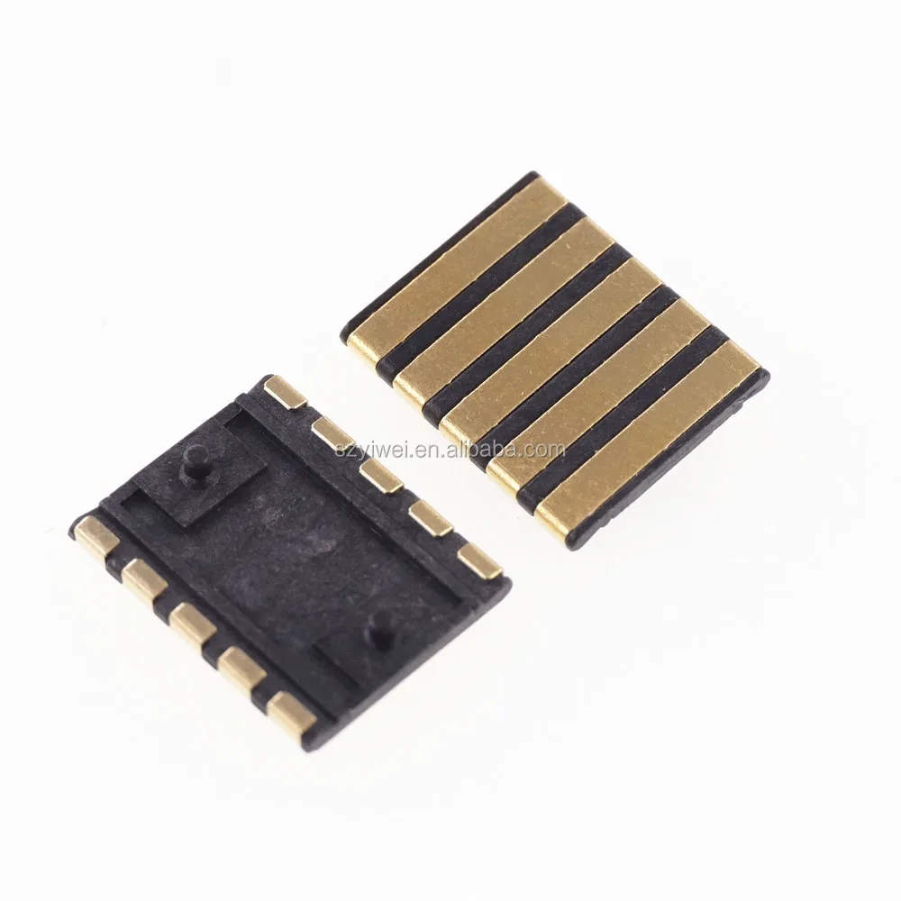 Spring Compression Contact 2.54 Mm Pitch 5 Pin Female Smd Pad Surface ...