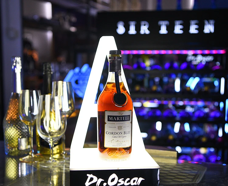 LED Lights Red Wine Display Box - Perfect for Night Bars